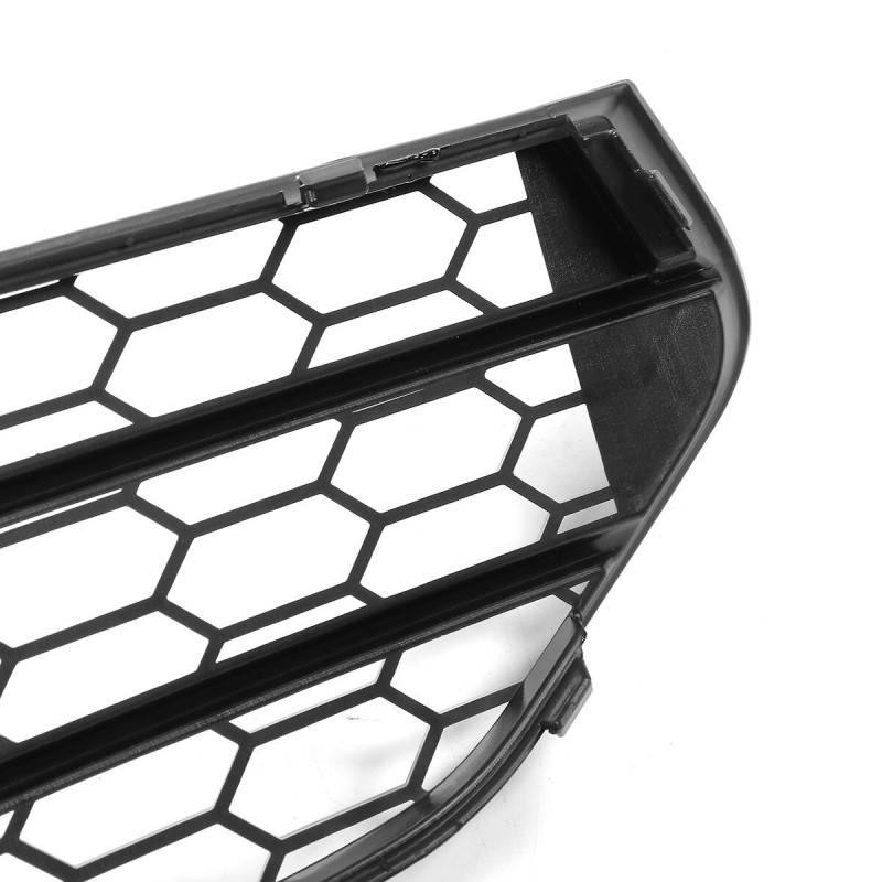 1 Pair Honeycomb Front Grill Bumper Fog Light Cover Grille For Audi A4
